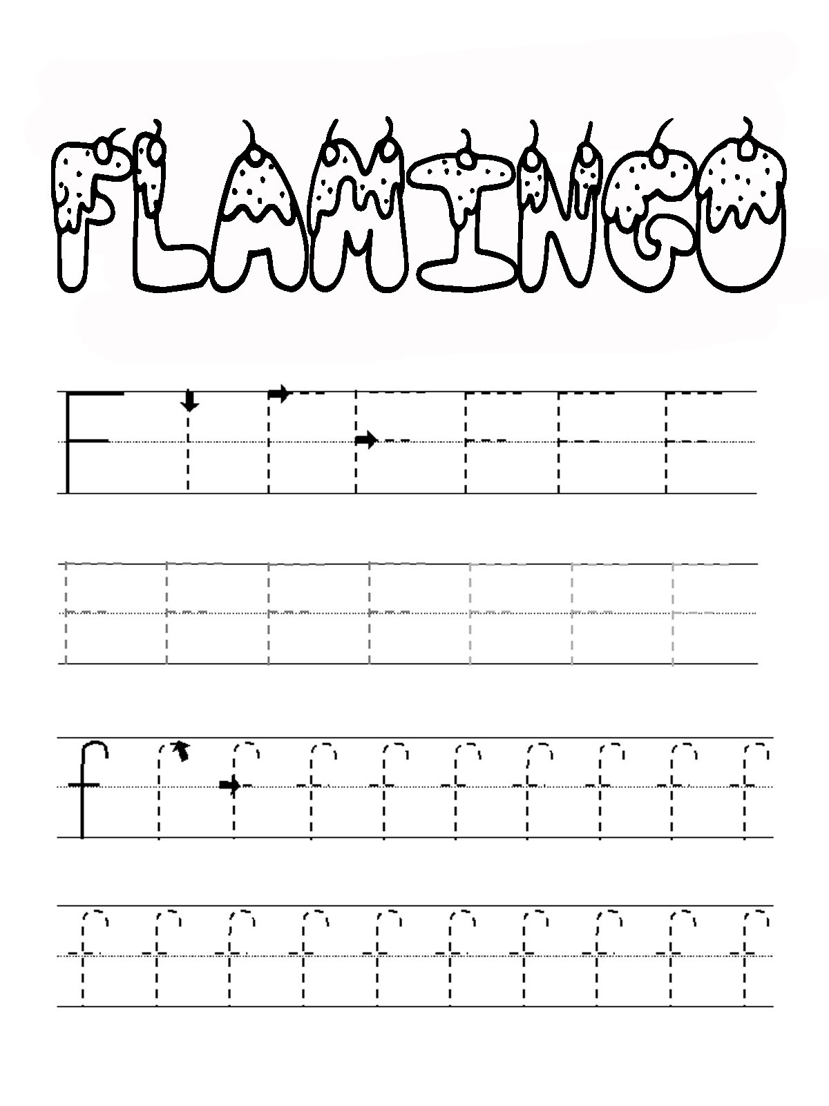 Belajar Menulis Alfabet F | Mewarnai Gambar