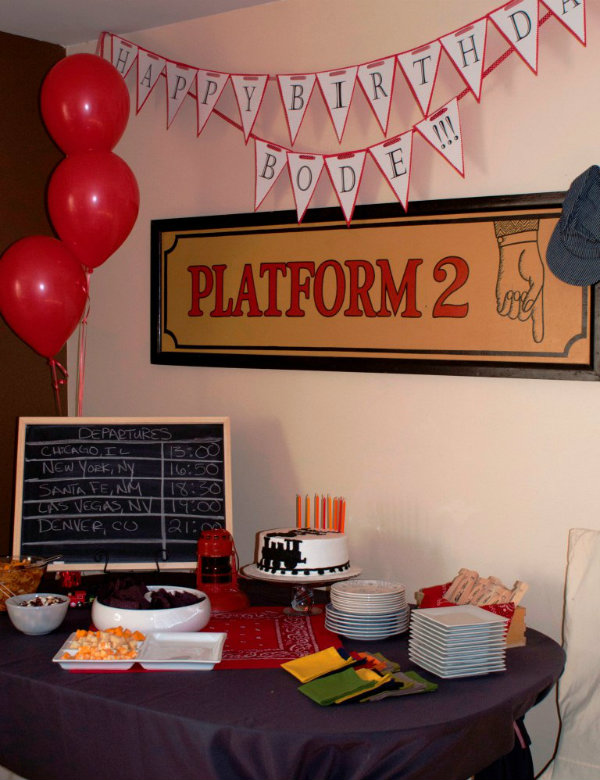 Fifty Two Weekends of DIY: Vintage Train Theme Birthday Party