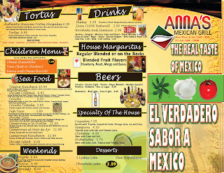 ANNA'S MEXICAN GRILL: MENU