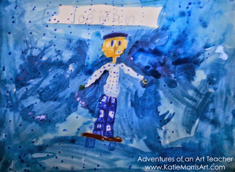 Katie Morris Art: 2nd Grade Contour Watercolors