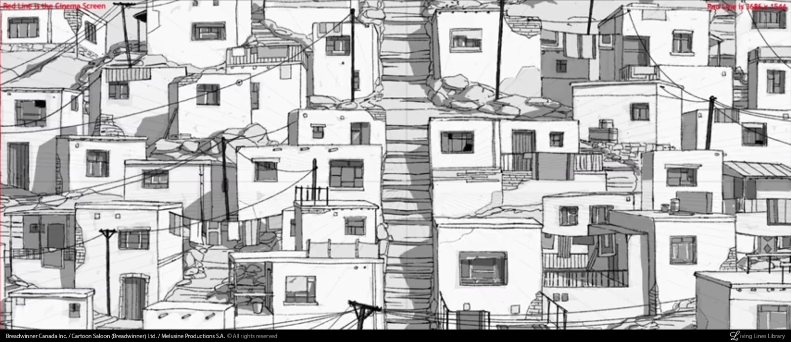 Living Lines Library: The Breadwinner (2017) - Concept & Production Art