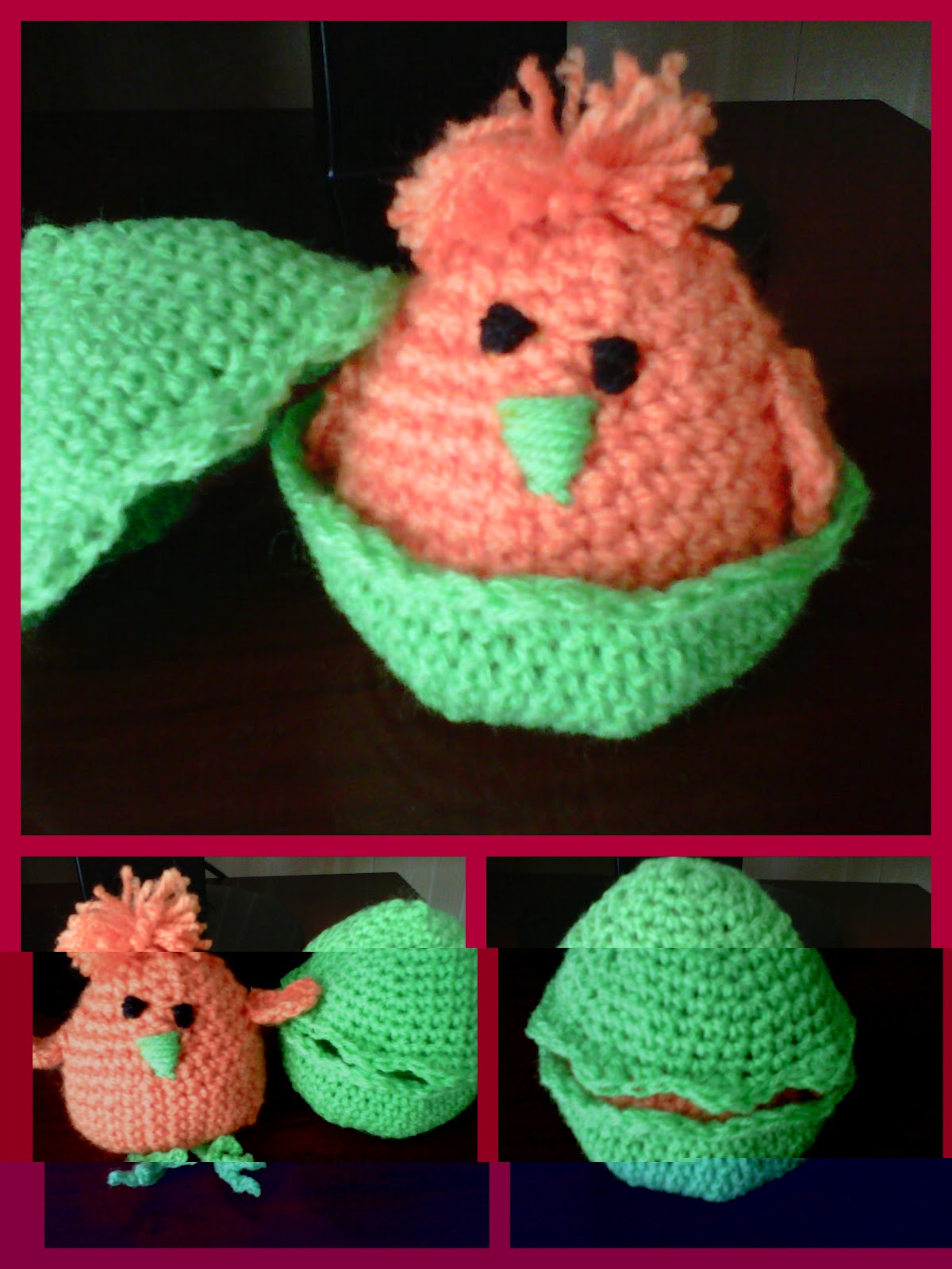 MIS TEJIDOS Y ALGO MAS...: POLLITO EN CASCARON AMIGURUMIS