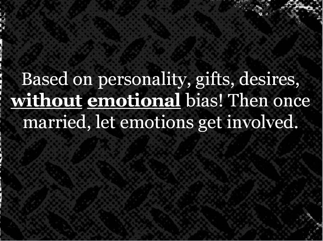 Ron Luce Advocates Arranged Marriage? – Recovering Alumni