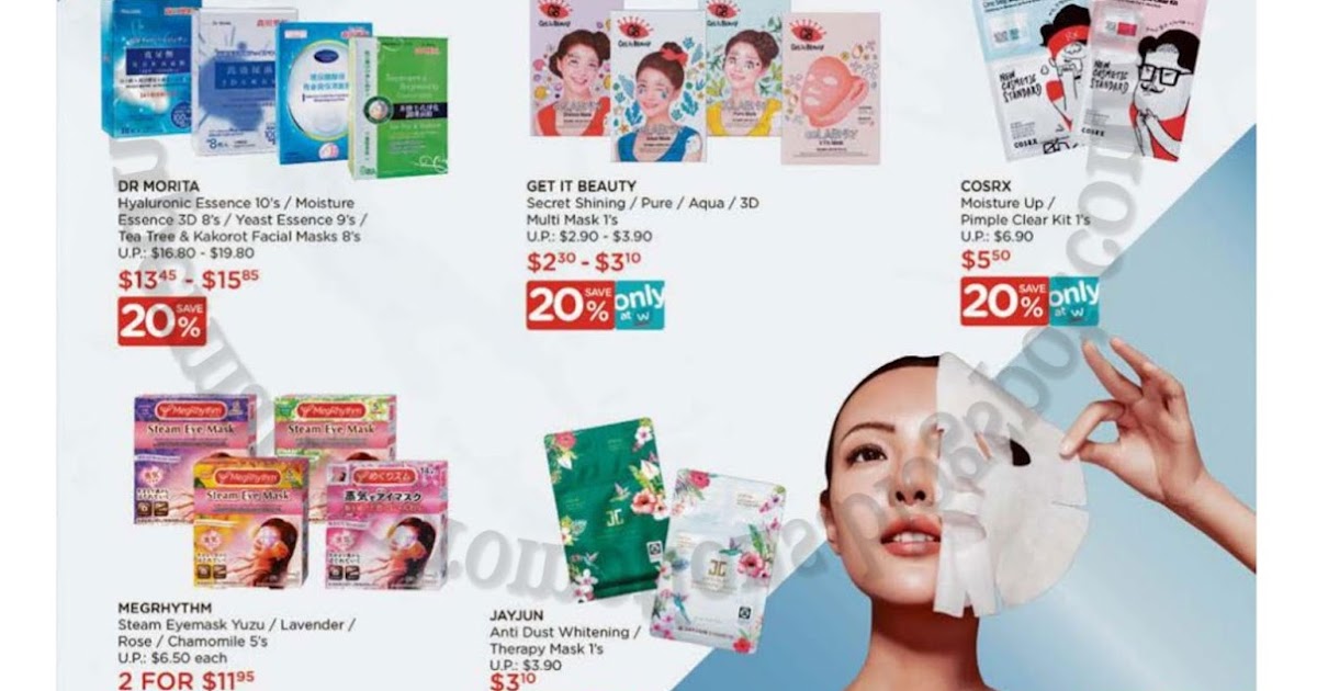 Watsons Facial Masks 08 - 14 February 2018 ~ Supermarket Promotions