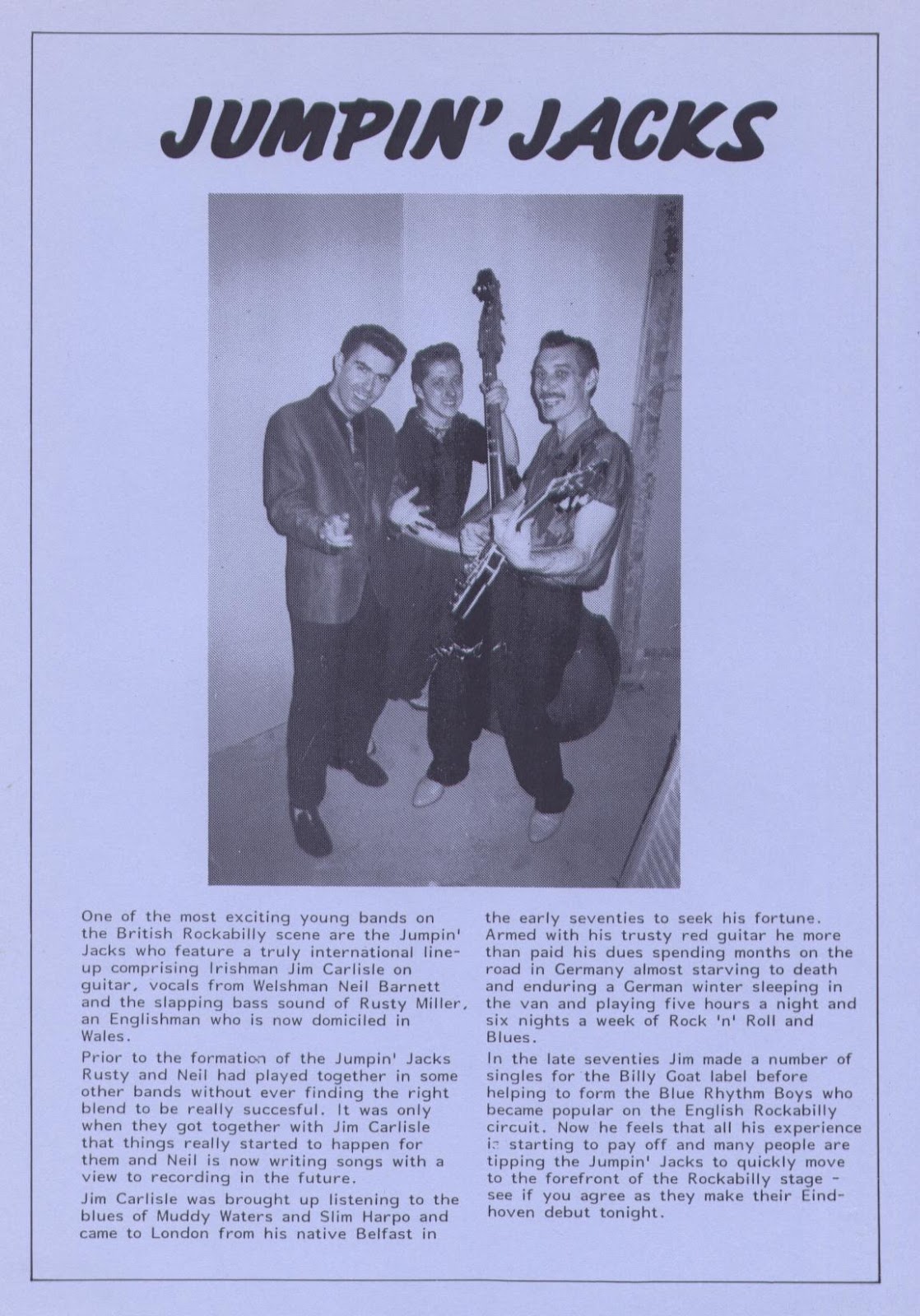 RickyRockabillyArchives: Bands N°26 - THE JUMPIN'JACKS
