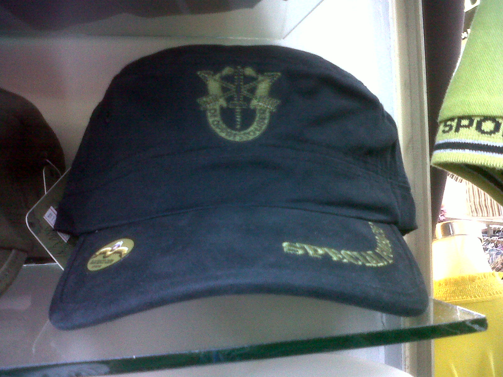 TOPI IMPORT BORDIR HITAM - X'MEN FASHION COLLECTION