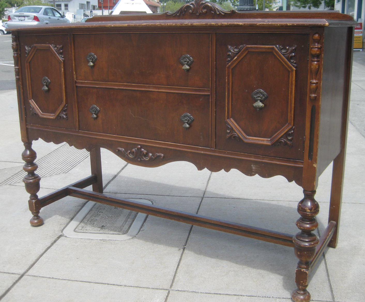 UHURU FURNITURE & COLLECTIBLES: SOLD - Victorian Buffet - $100