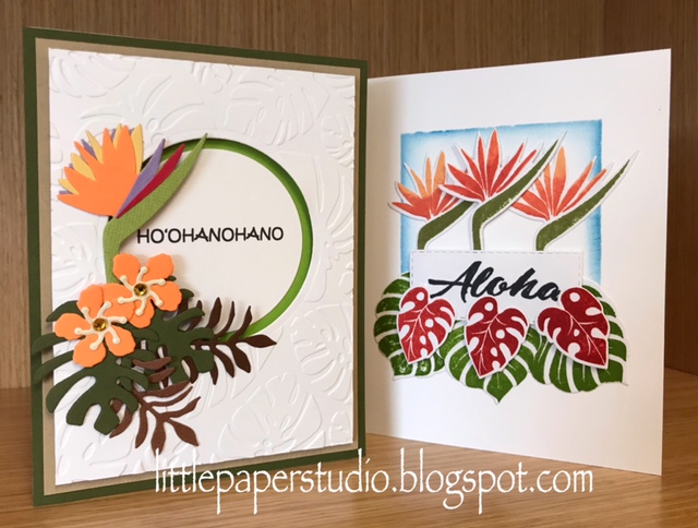 Little Paper Studio: Tropical Hawaiian Card Class