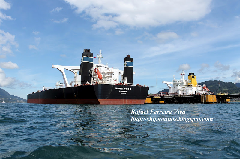 Navios em Santos: Genmar Vision atraca em São Sebastião
