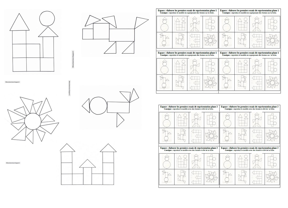 BIBOUCHE EN CLASSE : Assemblages de formes géométriques : modèles et ...