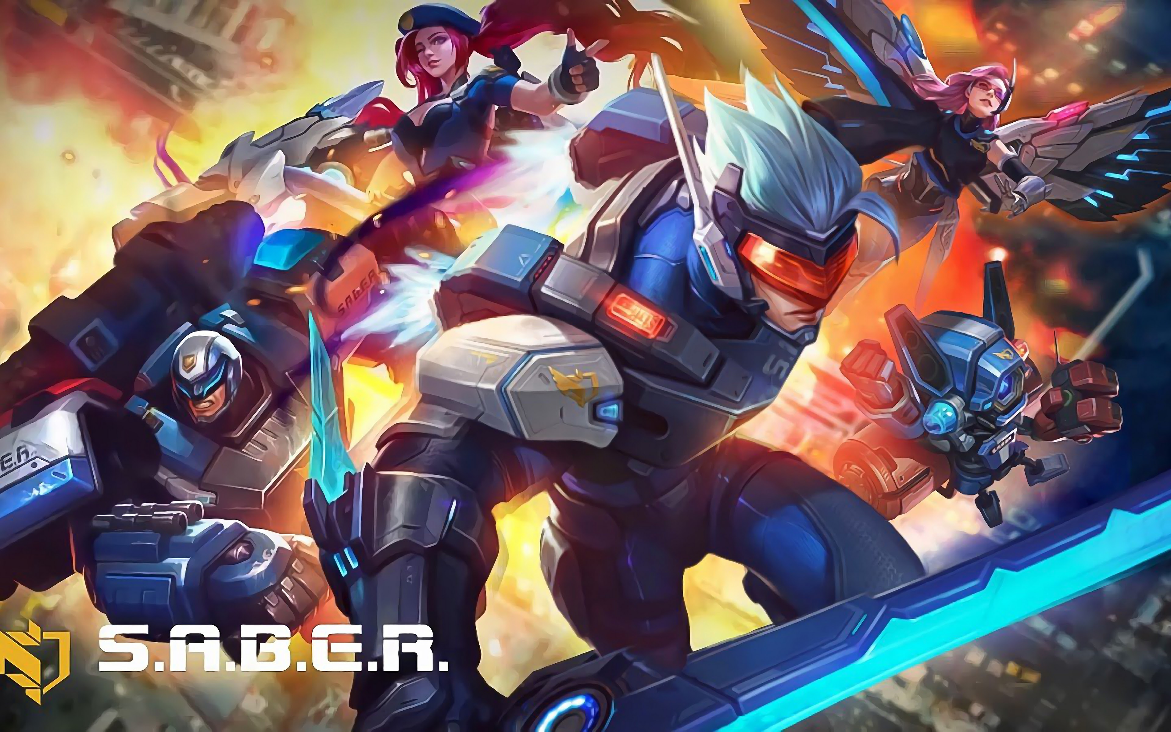 Saber, Johnson, Layla, Cyclops, Rafaela, S.A.B.E.R. Squad, Skins ...