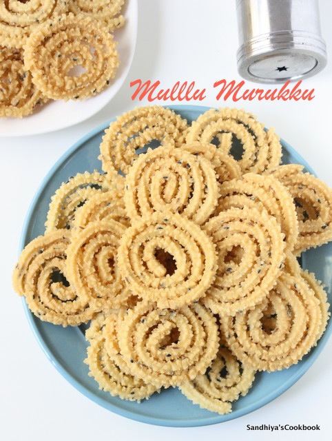 Sandhiya's Cookbook: Mullu Murukku | Murukku | Diwali Recipe