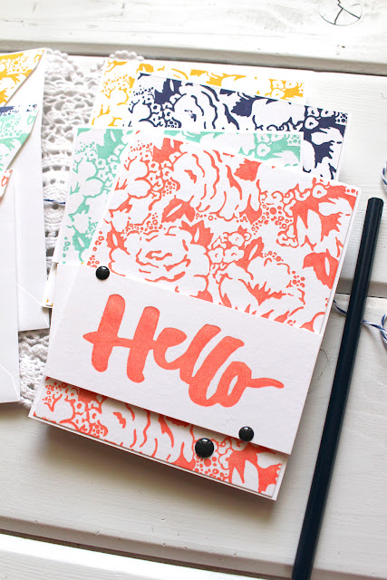 For the Love of Paper: Letterpress Card and Envelope Set