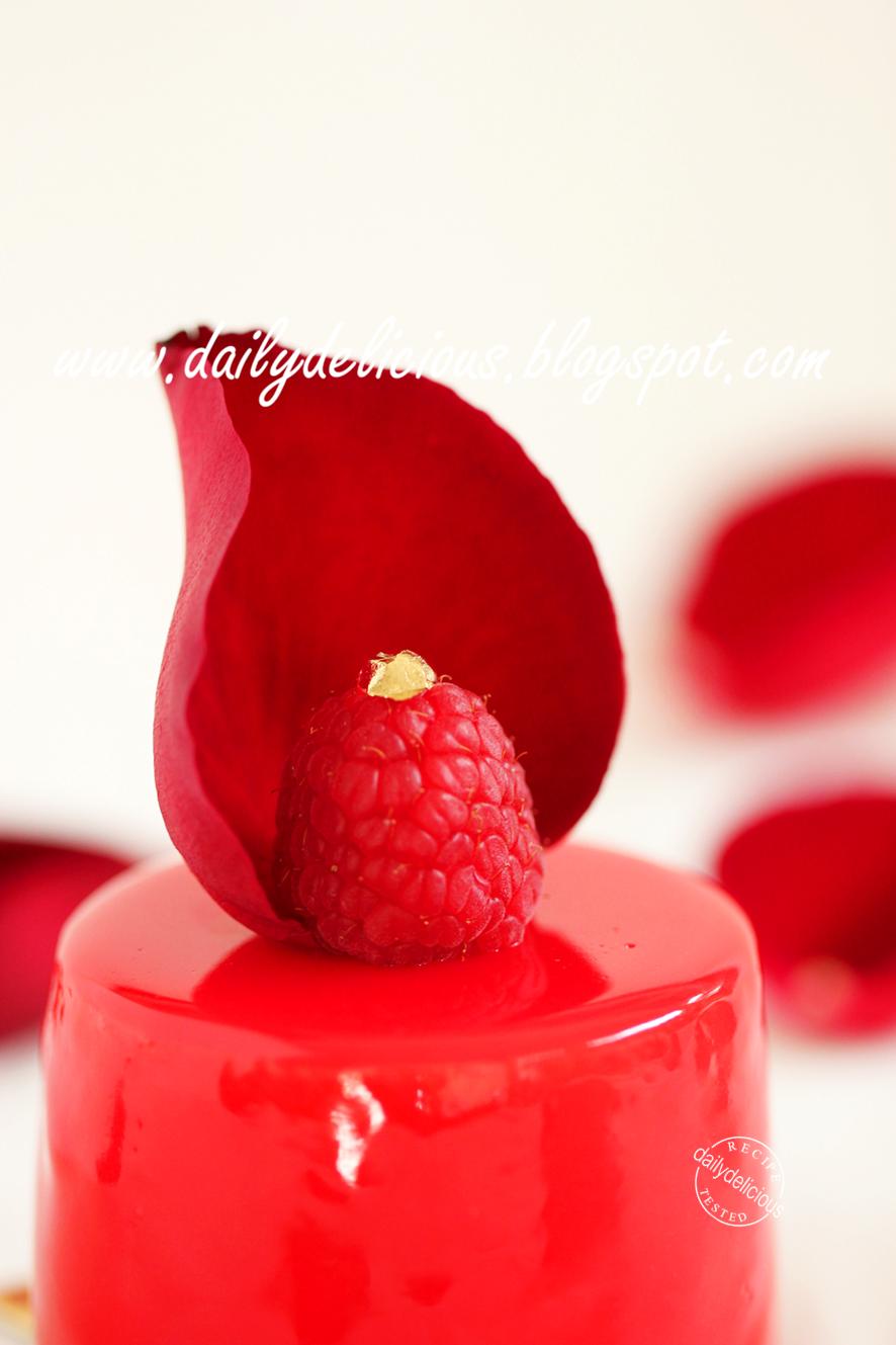 dailydelicious thai: Rouge Amour: Raspberry and rose entremets, My love ...