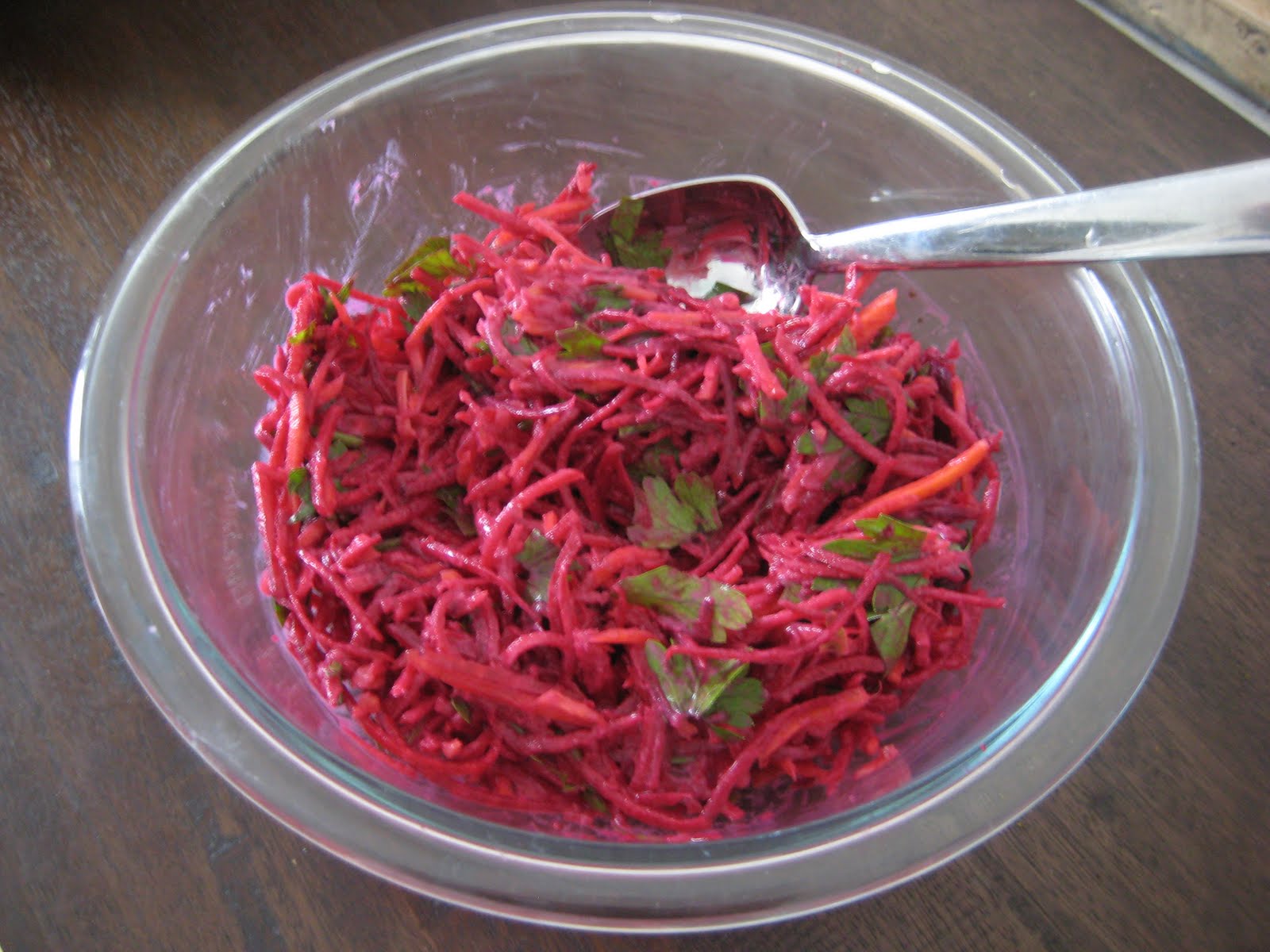 The Delicious Truth: Easy Cooking 101: Shredded Beet and Carrot Salad