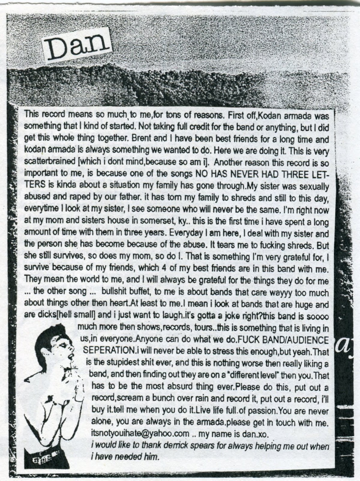 screamo scans: kodan armada/montcalm split (2003)