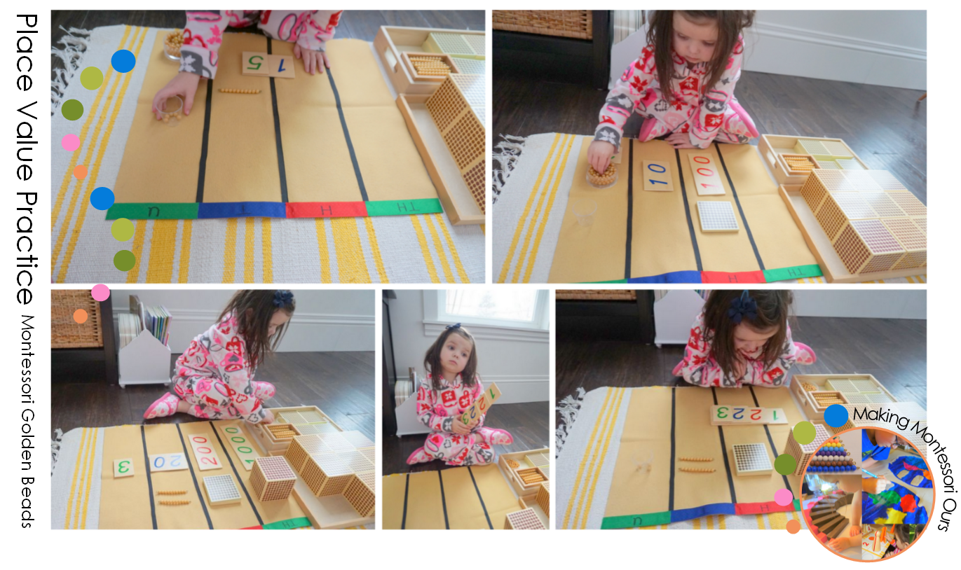 Place Value with Montessori Golden Beads - "Making Montessori Ours"