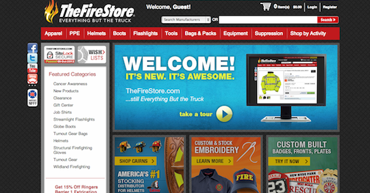 On Scene: The NEW TheFireStore.com Website & help with Navigation!