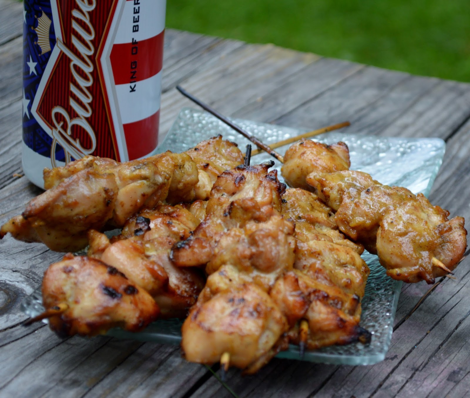 Honey-Beer Chicken Skewers