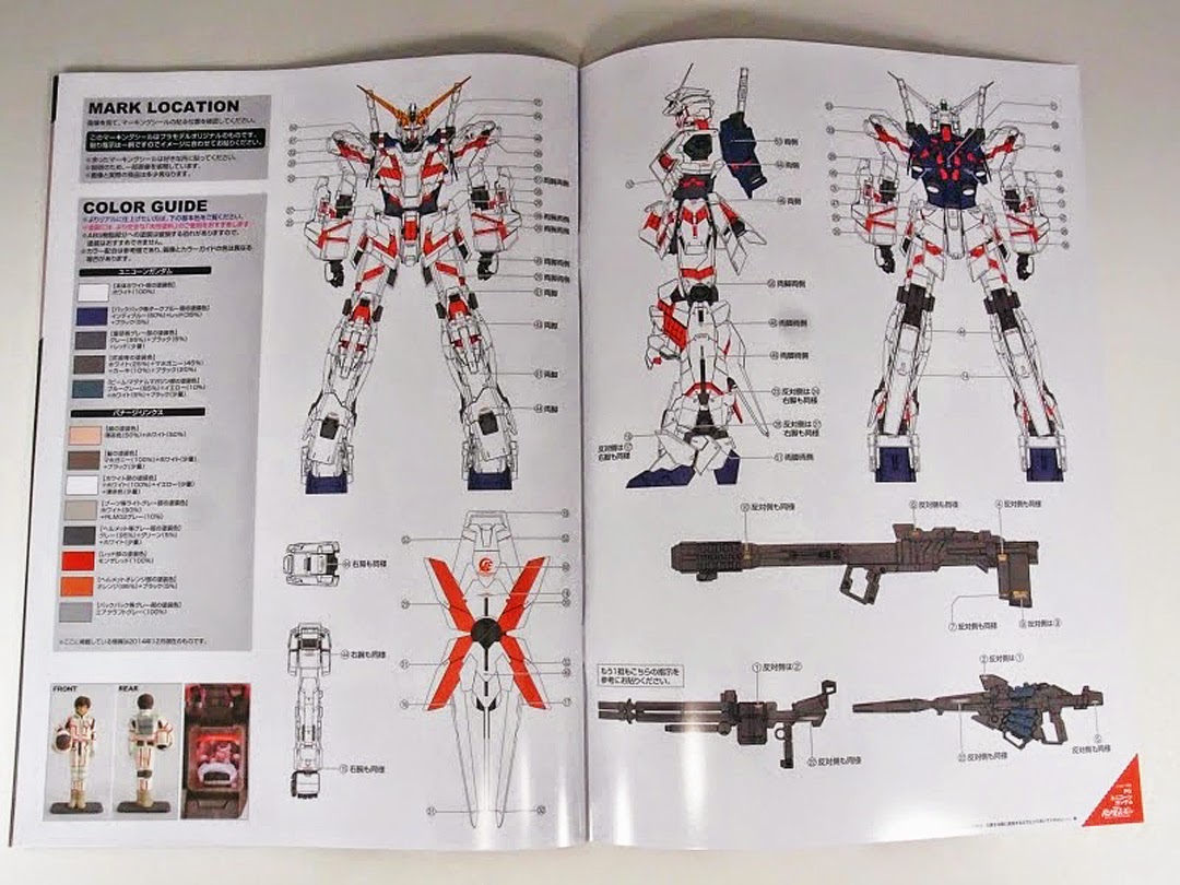 GUNDAM GUY: PG 1/60 RX-0 Unicorn Gundam - Runners & Manual Preview by ...