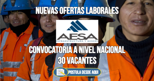 AESA Infraestructura y Minería - CONCOVATORIA NACIONAL NUEVAS OFERTAS ...