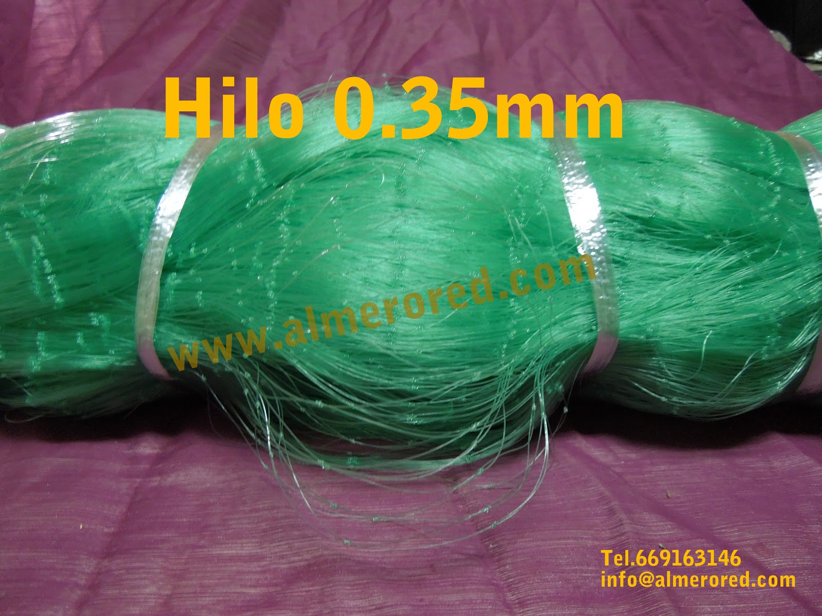 Red de pesca monofilamento 0.35mm - Almerored