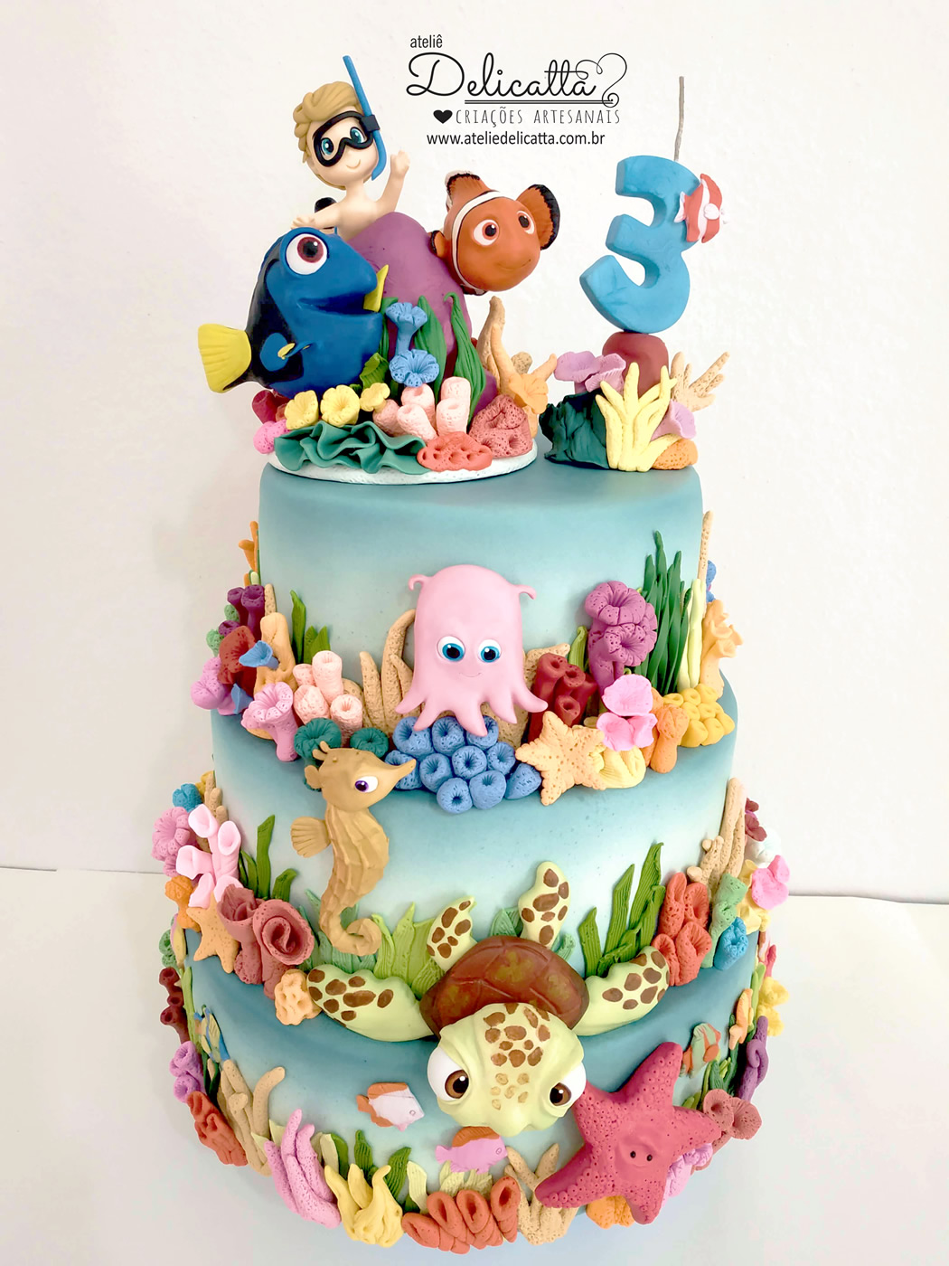 Bolo Procurando Nemo | Ateliê Delicatta