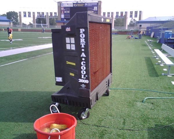 Portool portable evaporative cooling: NFL evaporative cooling sideline ...