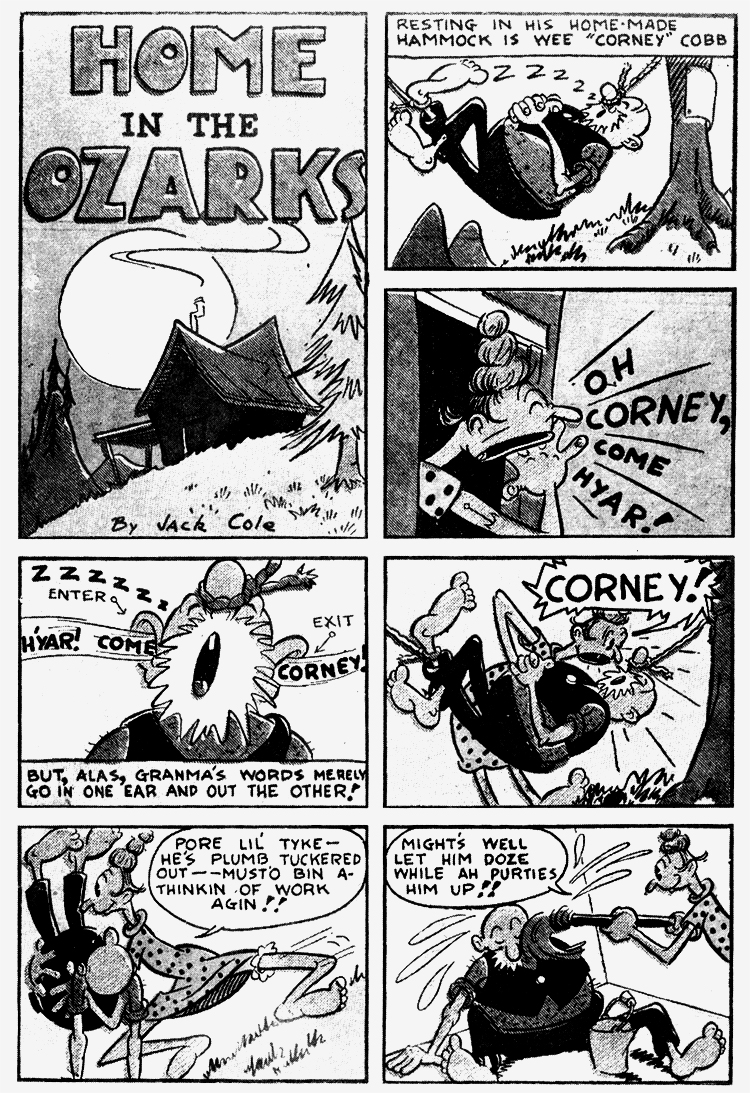 Cole's Comics: Jack Cole's Roots: A Rare Wild Early Comic Story and a ...