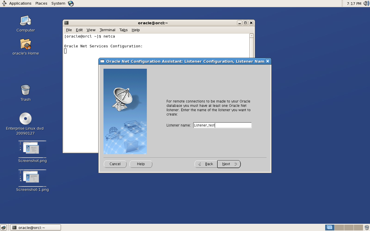 Veysi Gunay S Oracle Blog Create Oracle Database Listener Using Netca And Manually