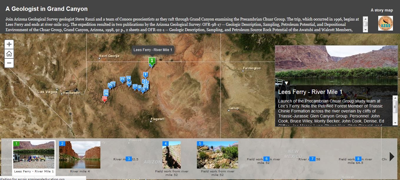 Arizona Geology: A Geologist in the Grand Canyon - an interactive map tour