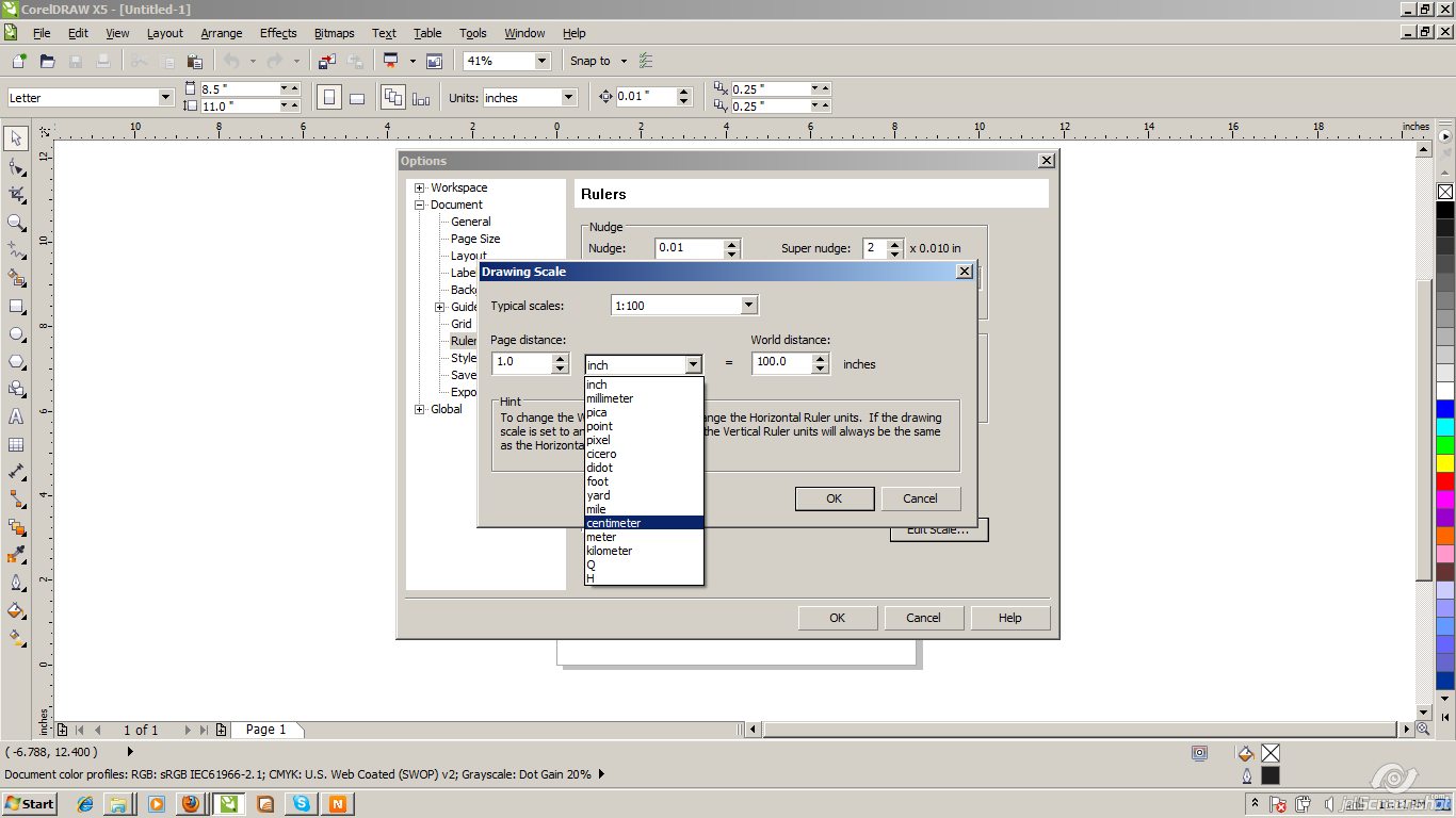 OREK'OREK: Setting Scale in Coreldraw