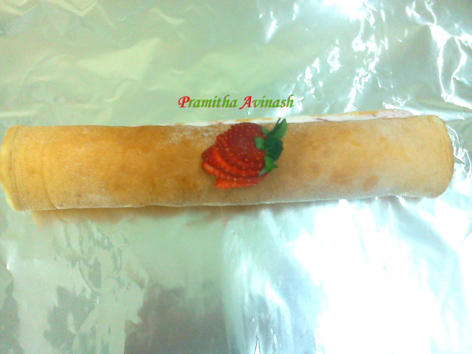 Pramitha Love Cooking!!!!!: Sponge Cake Roll/Swiss Roll/Jelly Roll