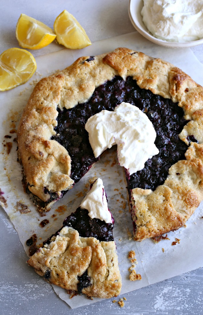 Hungry Couple: Blueberry Lemon Galette with Labneh Whipped Cream