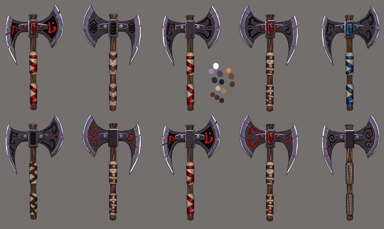 Game Art: Dota 2 Axe Weapon