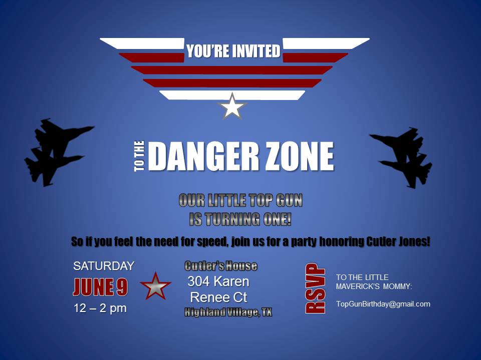 Keeping up with the Joneses: Our little Top Gun is One!