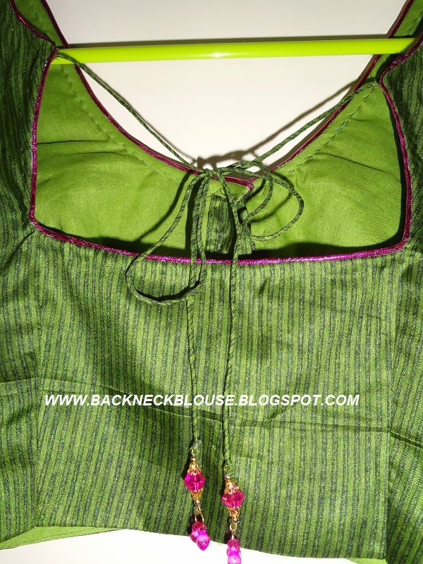 BACK NECK BLOUSE READY MADE AND CUSTOMIZED DESIGNER BLOUSE WITH BLOUSE ...