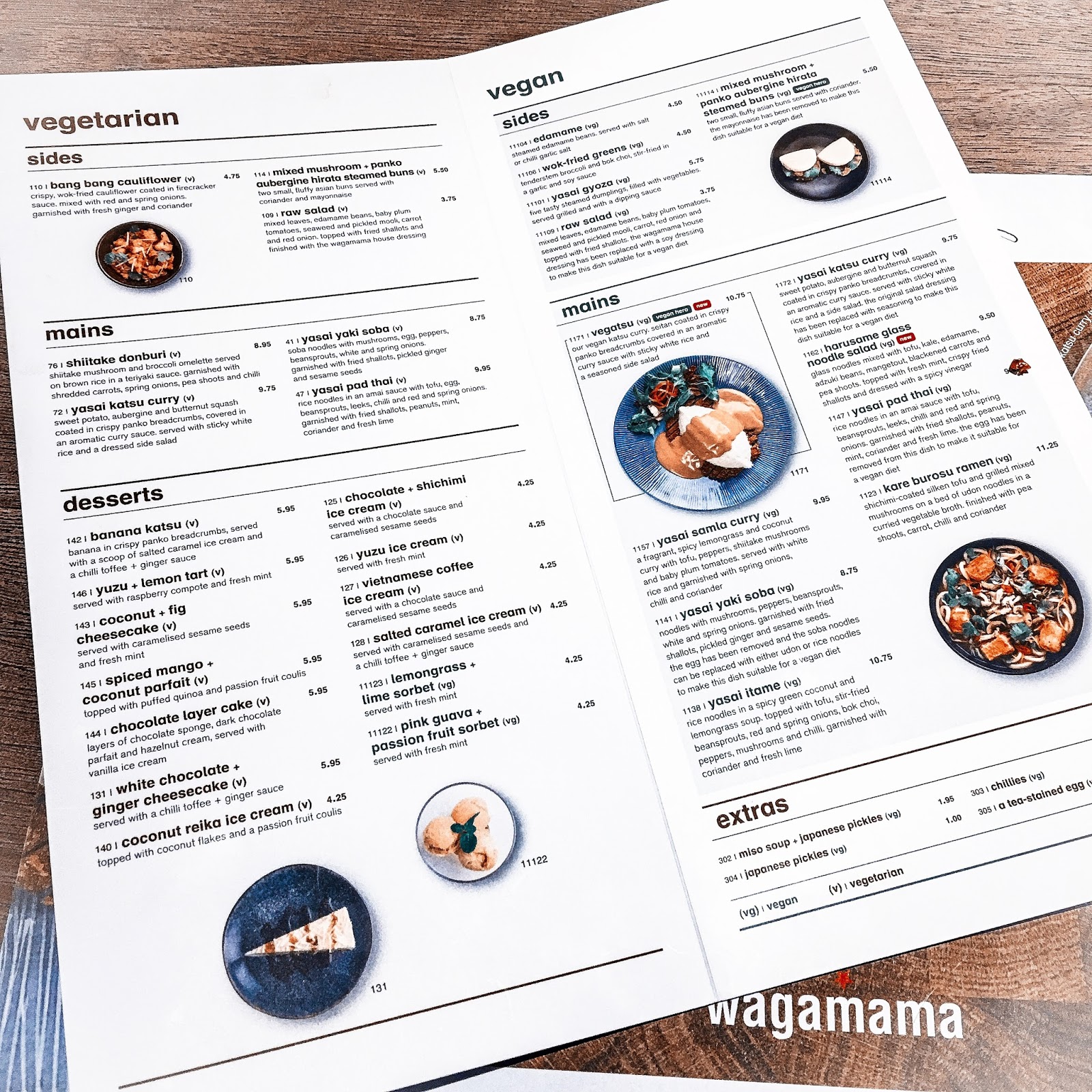 Wagamama Menu