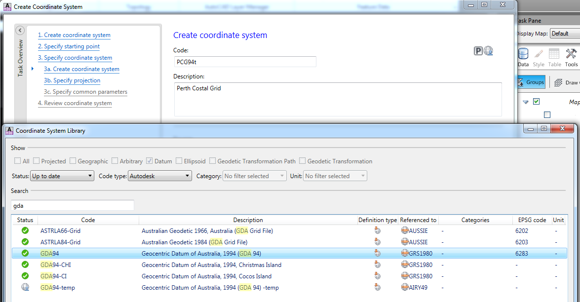 InfraBIM - Infrastructure BIM & GIS: Creating Project Grid PCG94 ...