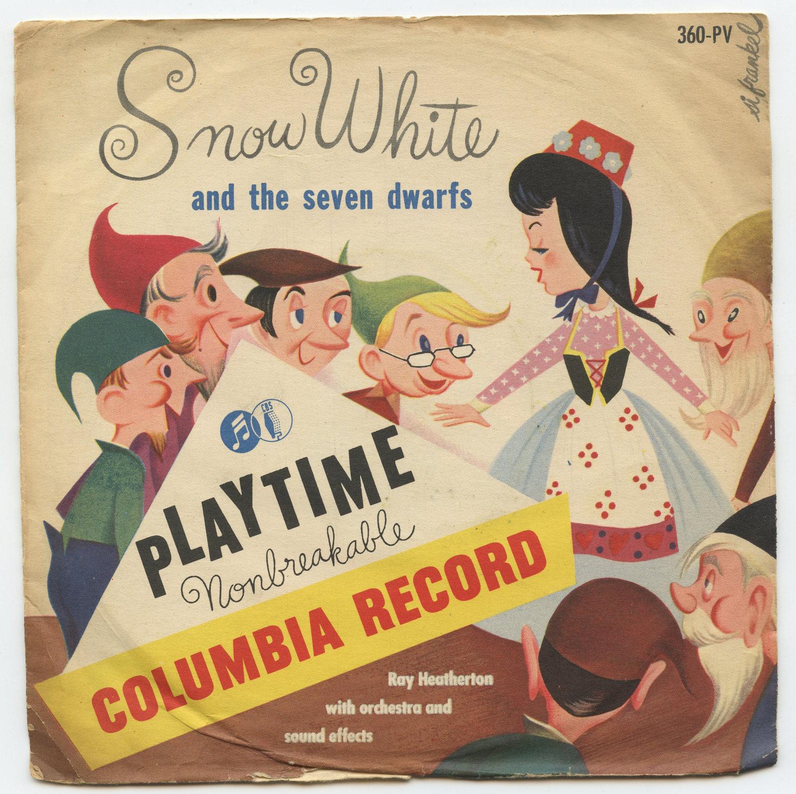 Filmic Light - Snow White Archive: Playtime Columbia Record - Snow ...