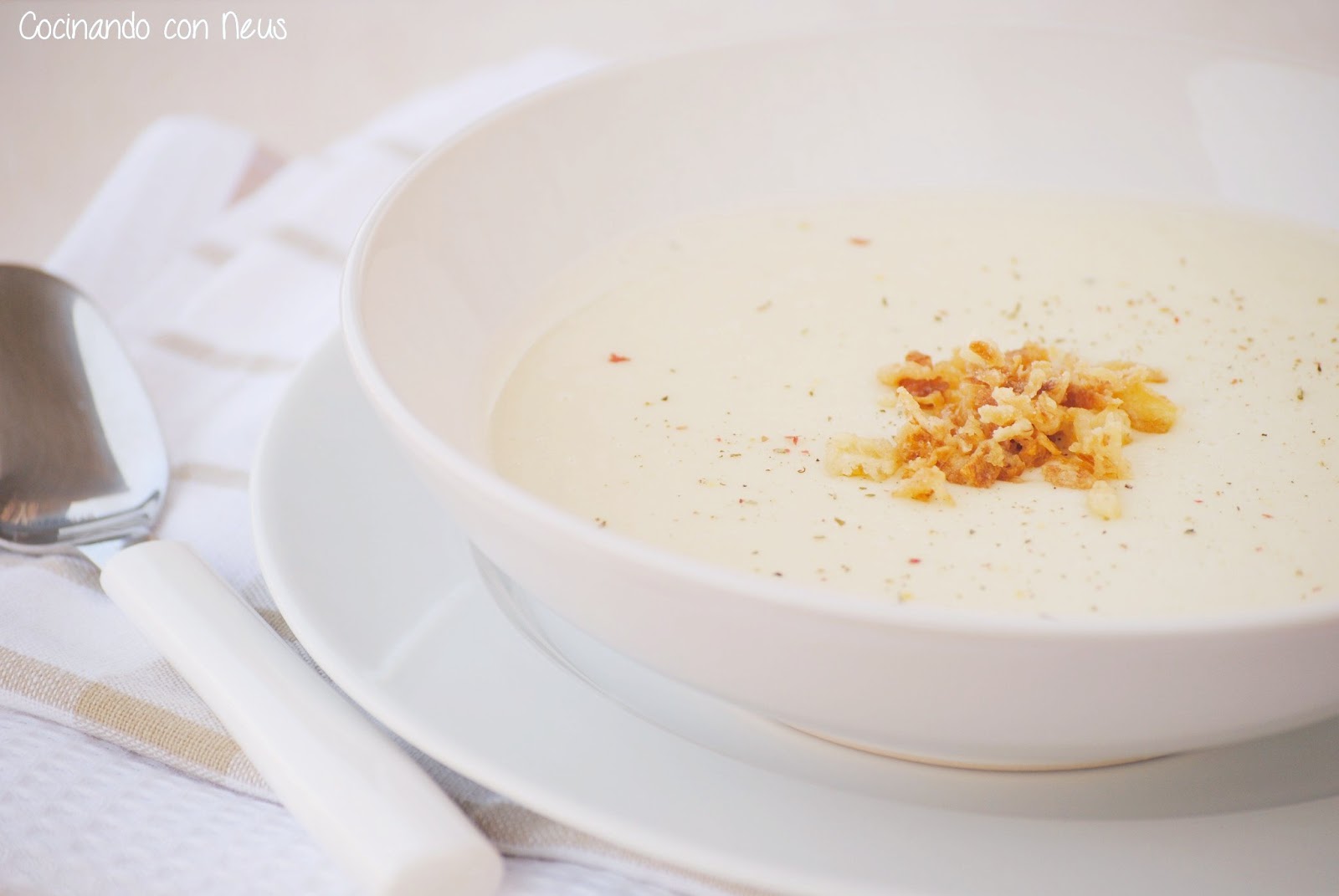 Crema de patata con Thermomix - Cocinando con Neus