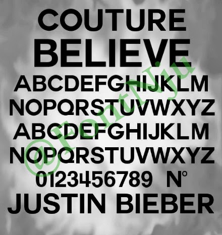 Justin Bieber Believe Font