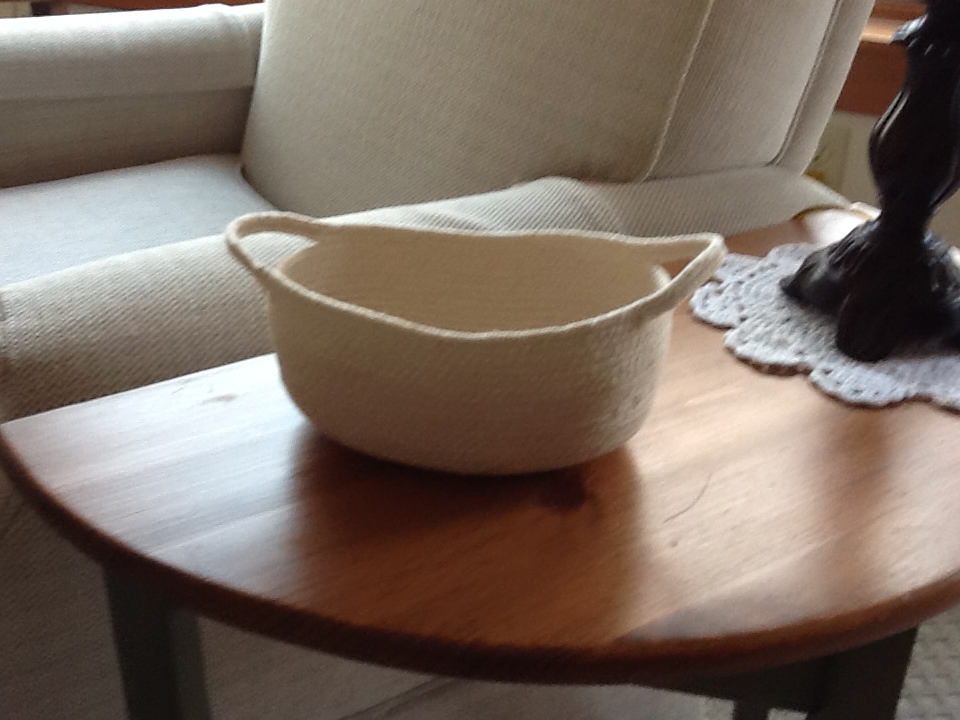 a little of this and a little of that: Clothesline rope bowls............