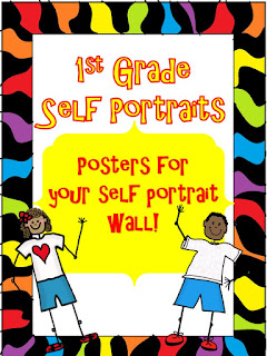 The Very Busy First Graders: 1st Grade Self-Portraits
