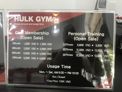 다낭 헐크짐(HULK GYM) - HANDANANG
