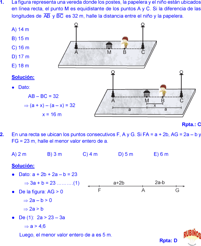 SEGMENTOS EJERCICIOS RESUELTOS PDF