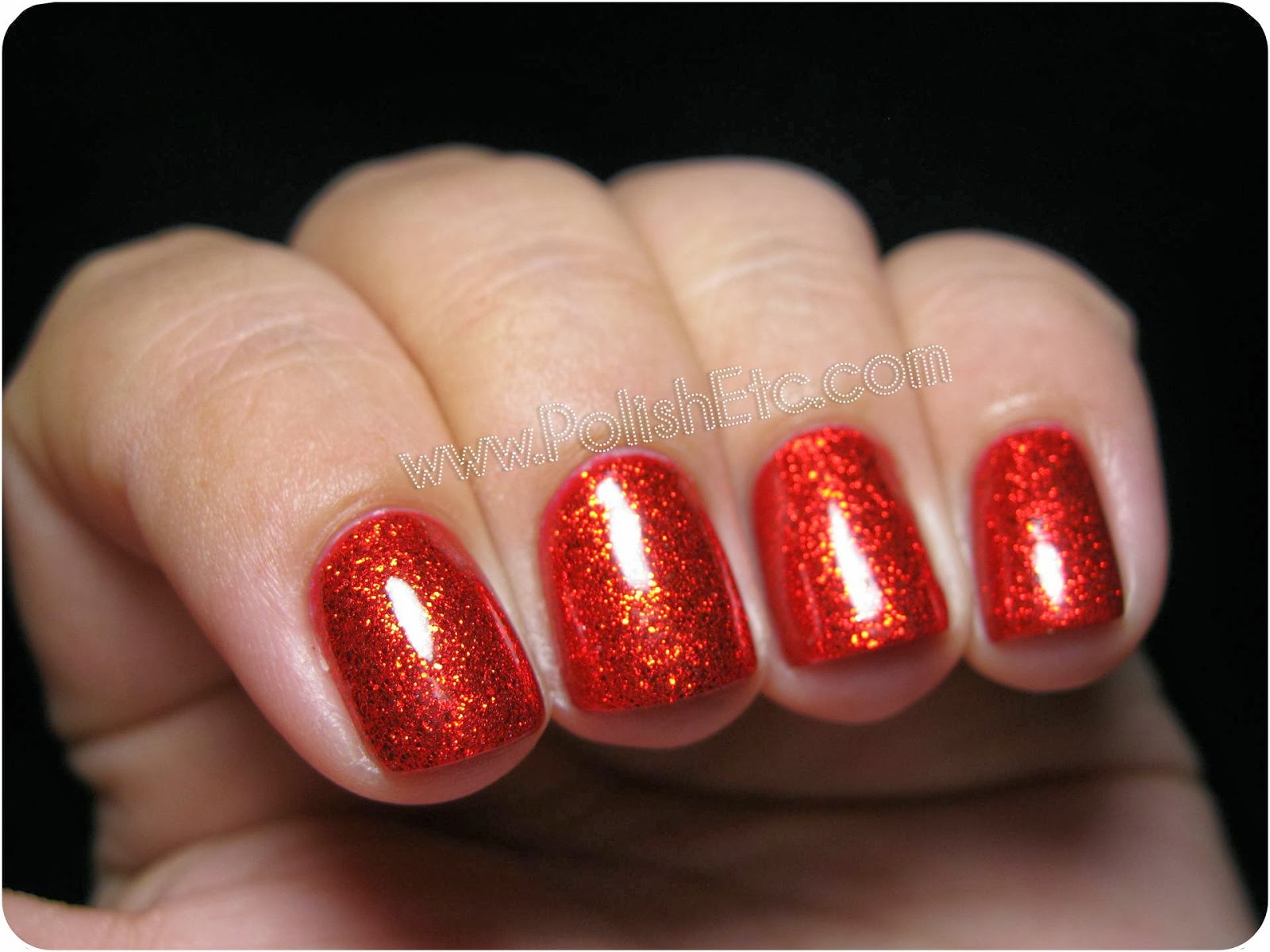 Barry M Red Glitter Swatches - Polish Etc.