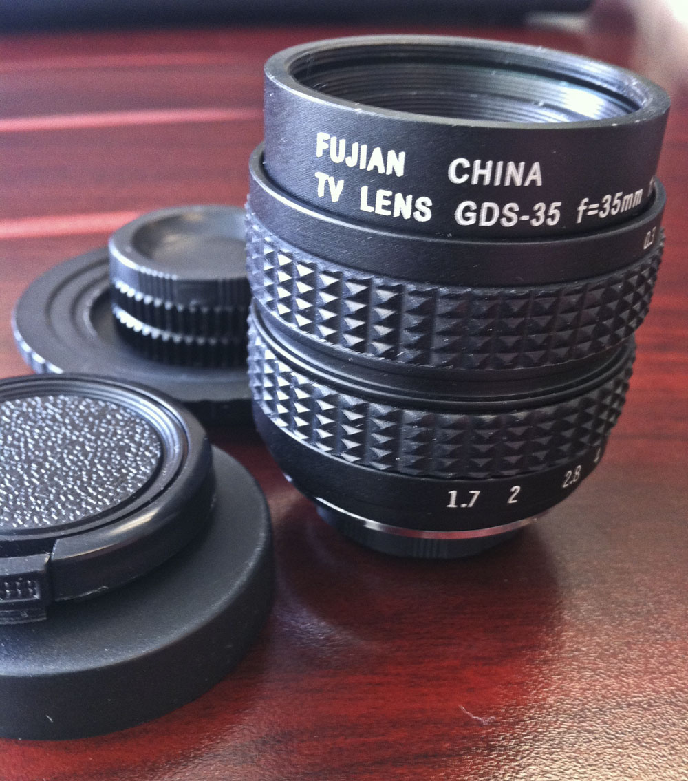 ZeroOne Visuals and Photo: Inexpensive Large Aperture CCTV Lens Can ...