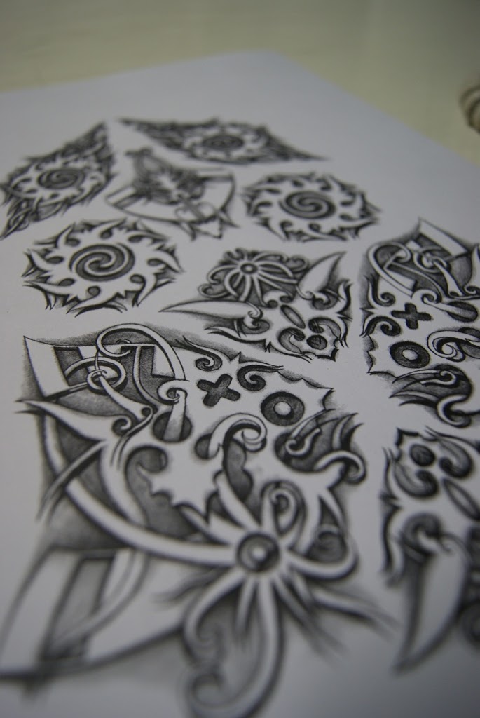 Sylvester Juli Artworks: Fullbackpiece Iban Borneo Tribal Fusion