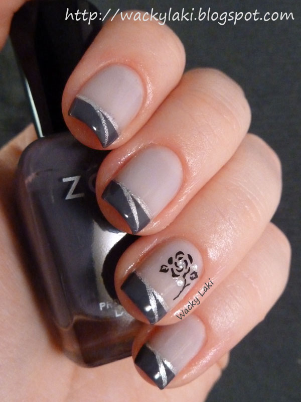 Wacky Laki: Funky French with OPI My Pointe Exactly and Zoya Kelly Tips